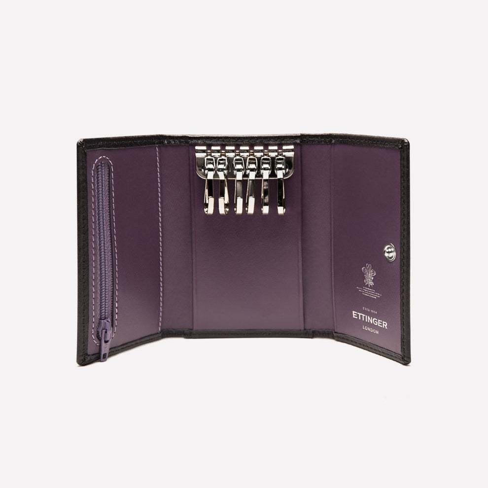 Handmade Leather Sterling 6-Hook Key Case