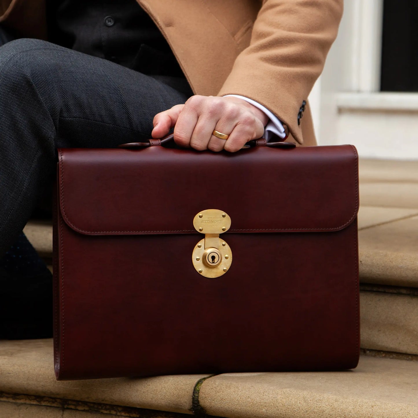 Handmade Leather Briefcase – Ettinger London